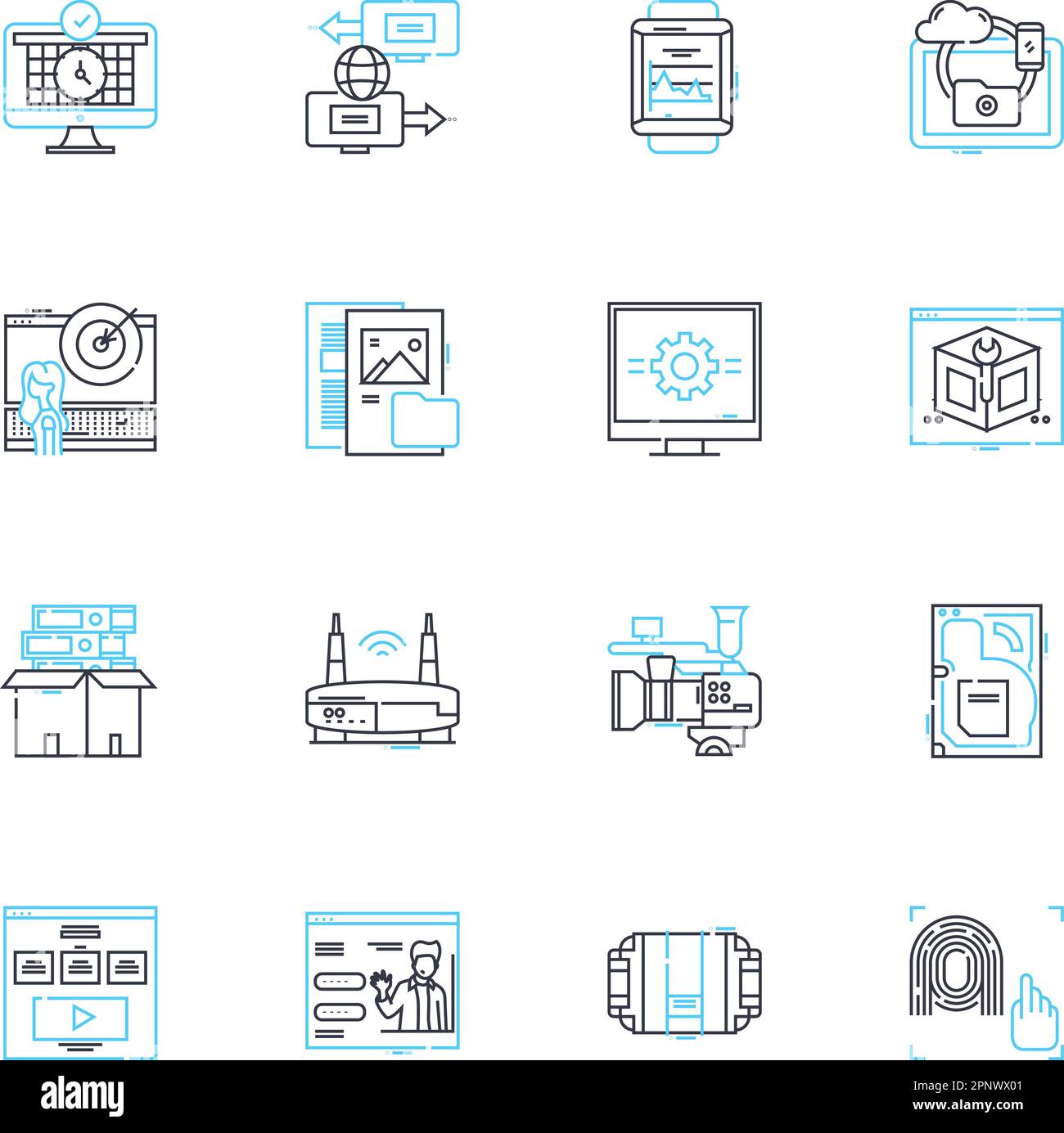 Internet of things linear icons set. Connectivity, Sensors, Automation ... Internet of things linear icons set. Connectivity, Sensors, Automation ...