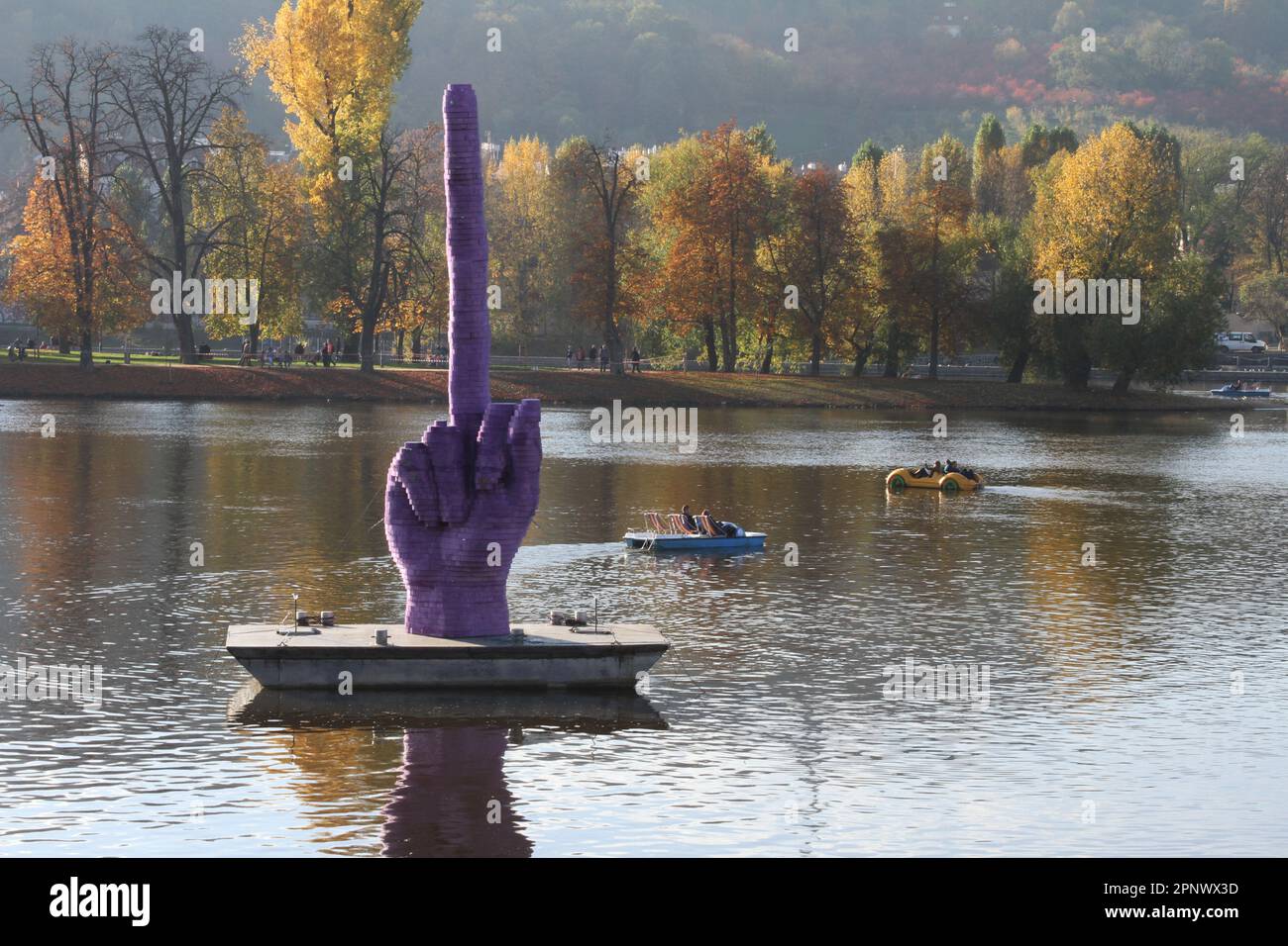 Public art in Prague Stock Photo - Alamy