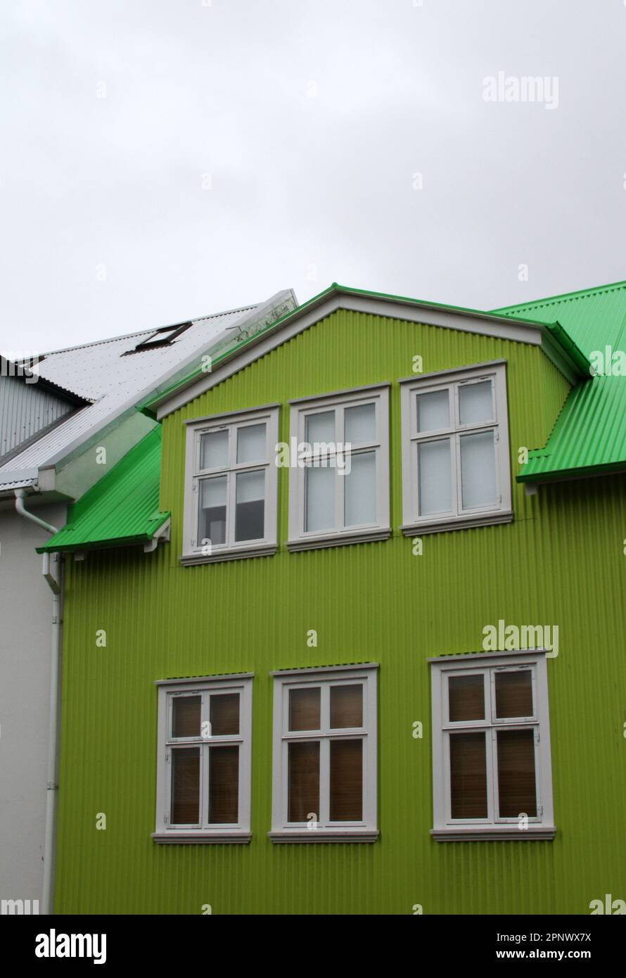 Colorful homes in Reykjavik, Iceland Stock Photo - Alamy