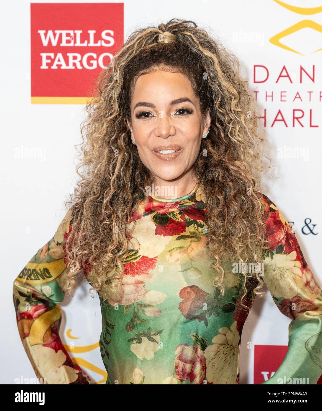 Sunny Hostin wearing dress by Zimmermann attends Dance Theatre of ...