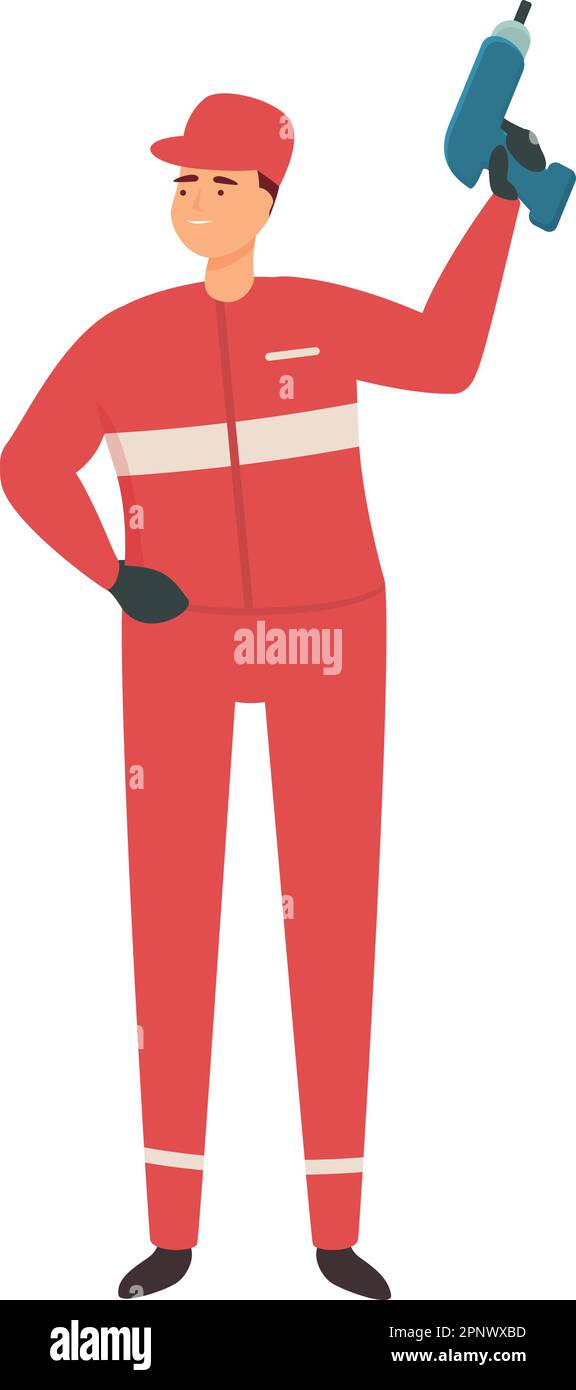 Pit stop mechanic icon cartoon vector. Race team. Auto driver Stock ...