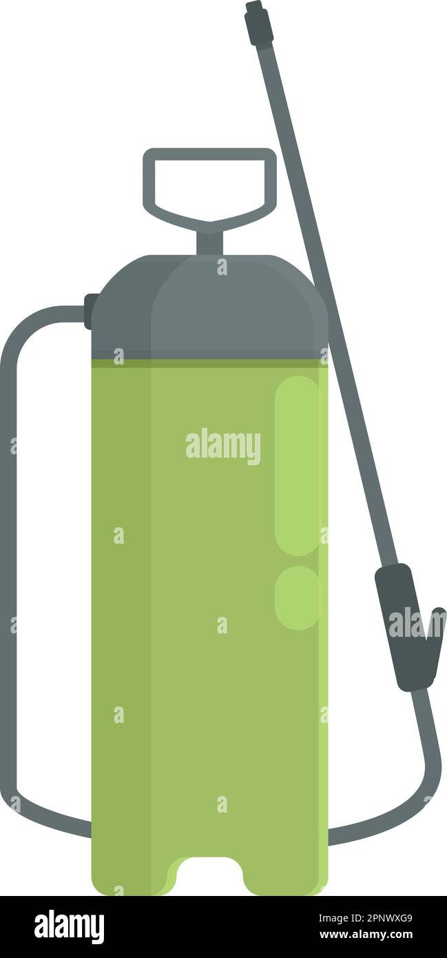 Green pesticide sprayer icon cartoon vector. Garden spray. Chemical ...