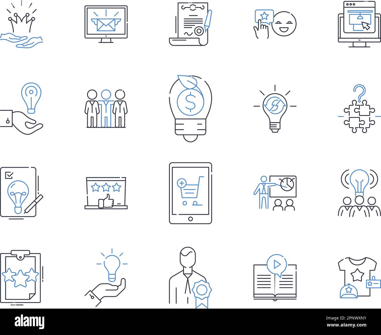 Public research line icons collection. Innovations, Discoveries, Breakthroughs, Science ...