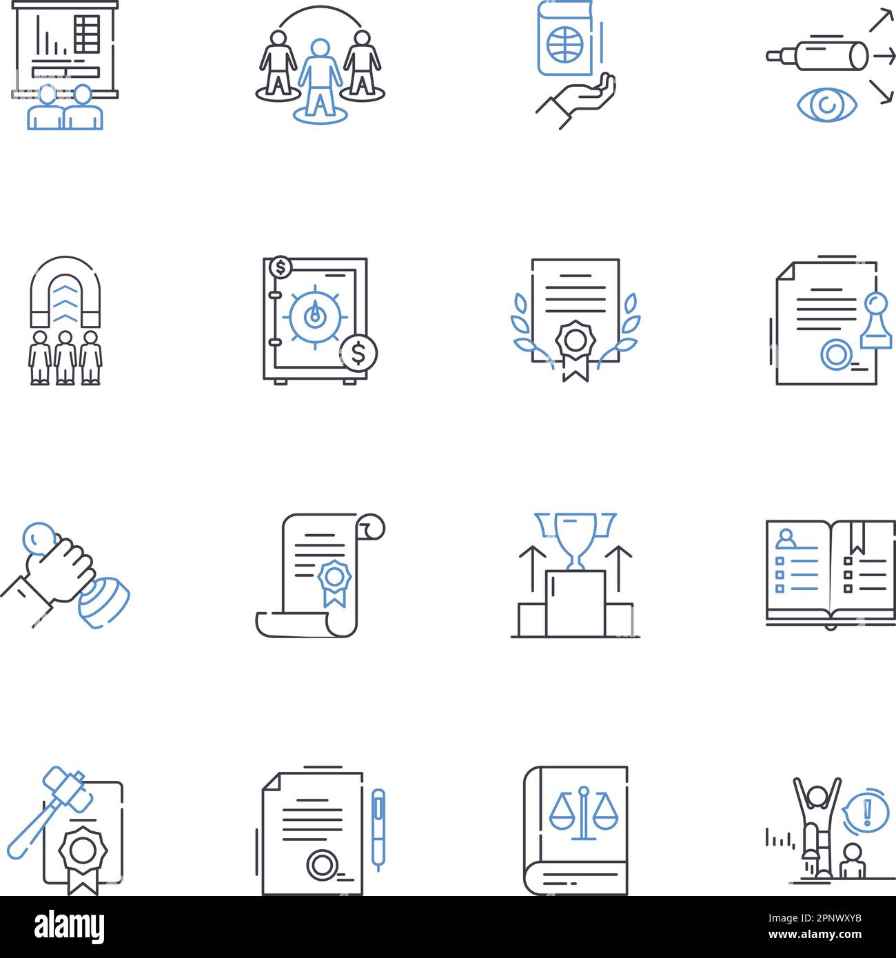 Customer experience line icons collection. Satisfaction, Engagement ...