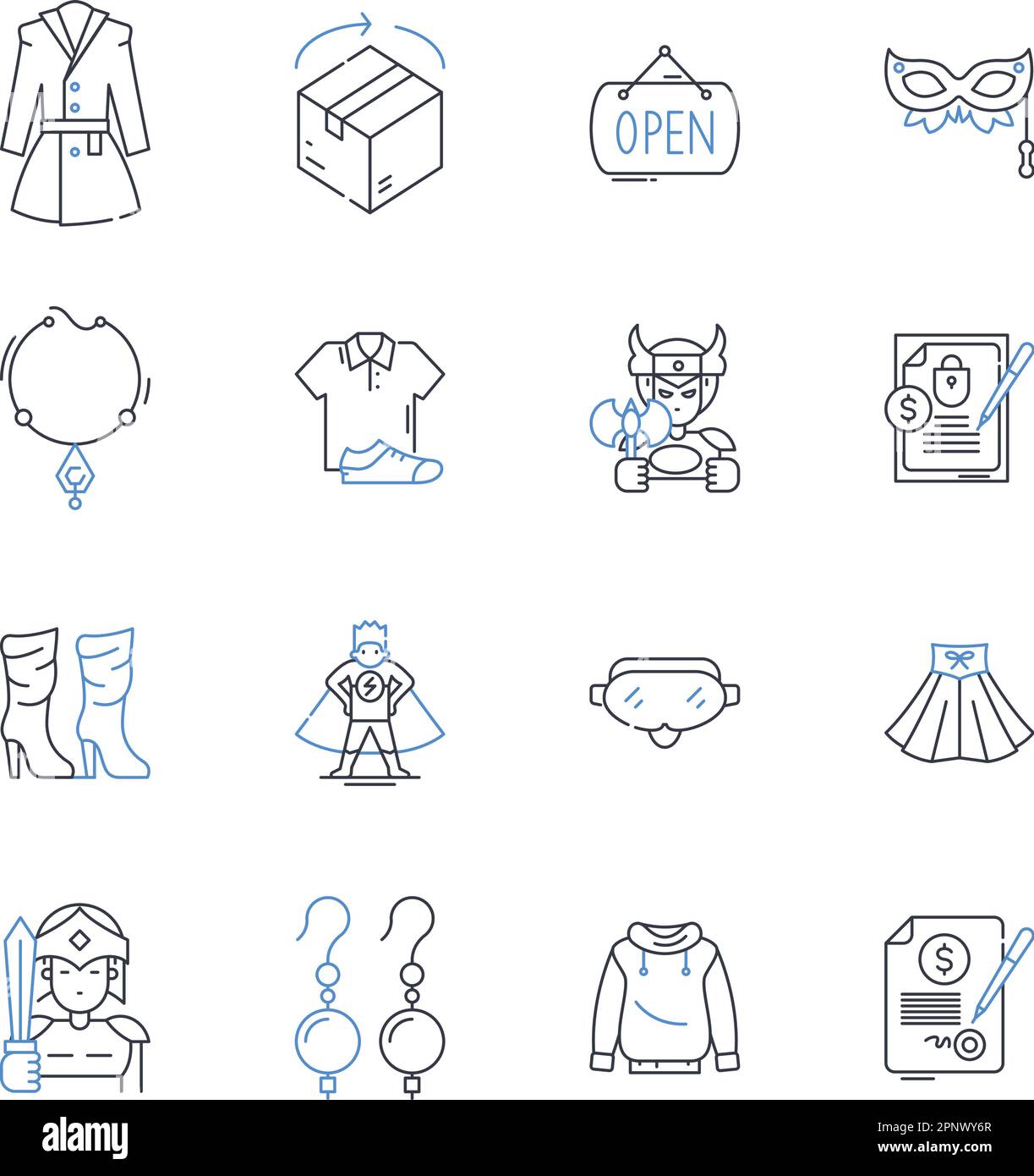 Art World Line Icons Collection Creativity Imagination Expression Conceptual Aesthetic