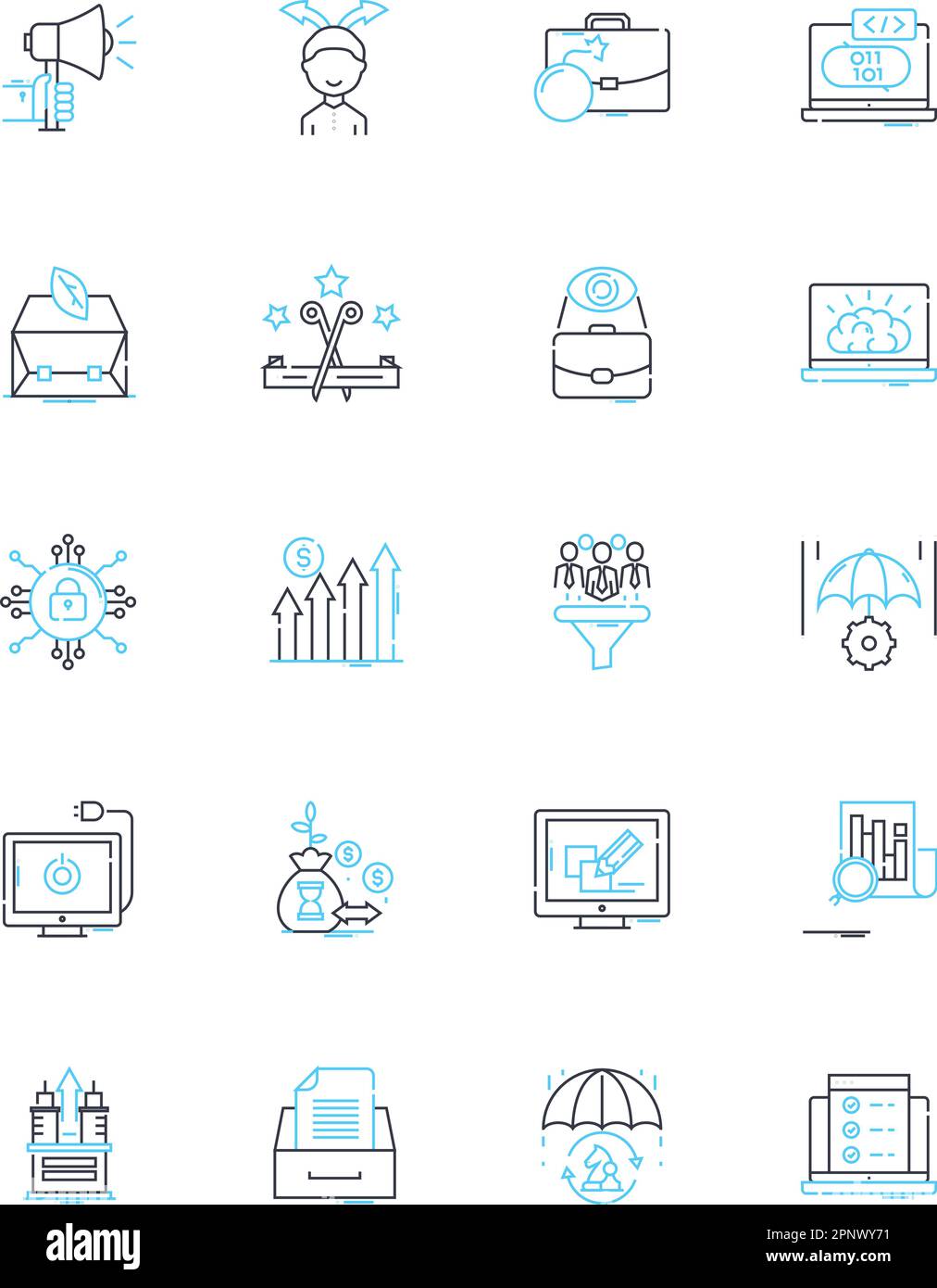 Remote banking linear icons set. Online, Virtual, Digital, App-based ...