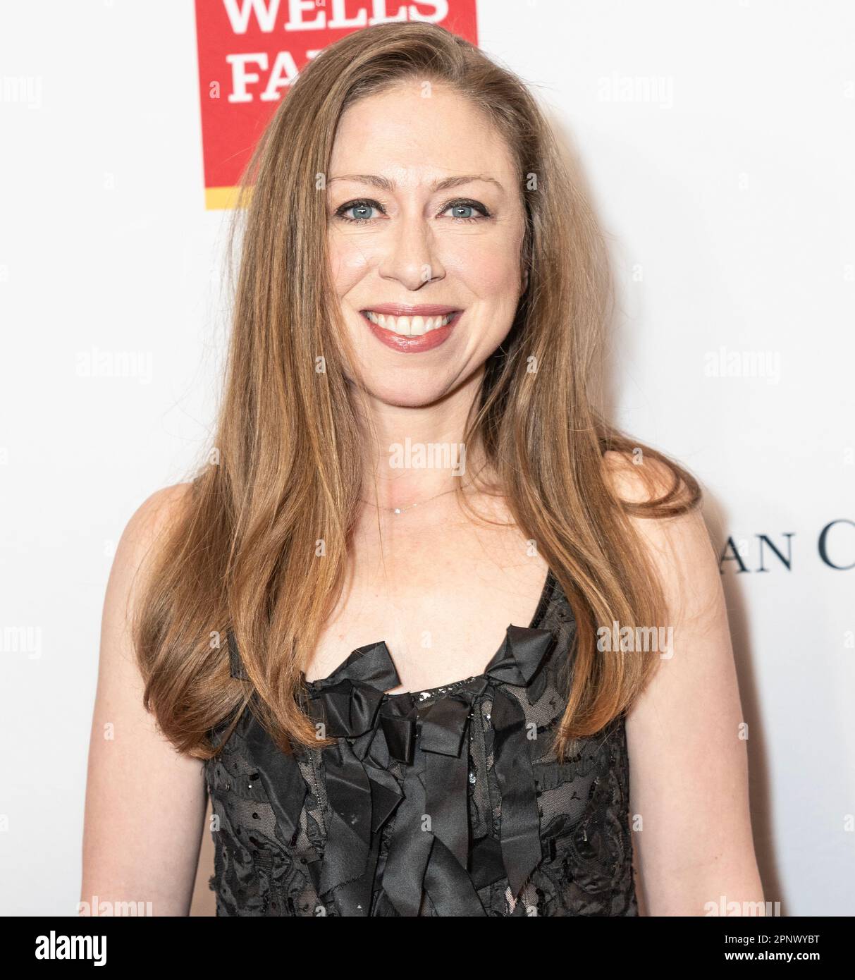 New York, USA. 20th Apr, 2023. Chelsea Clinton wearing dress by Oscar ...