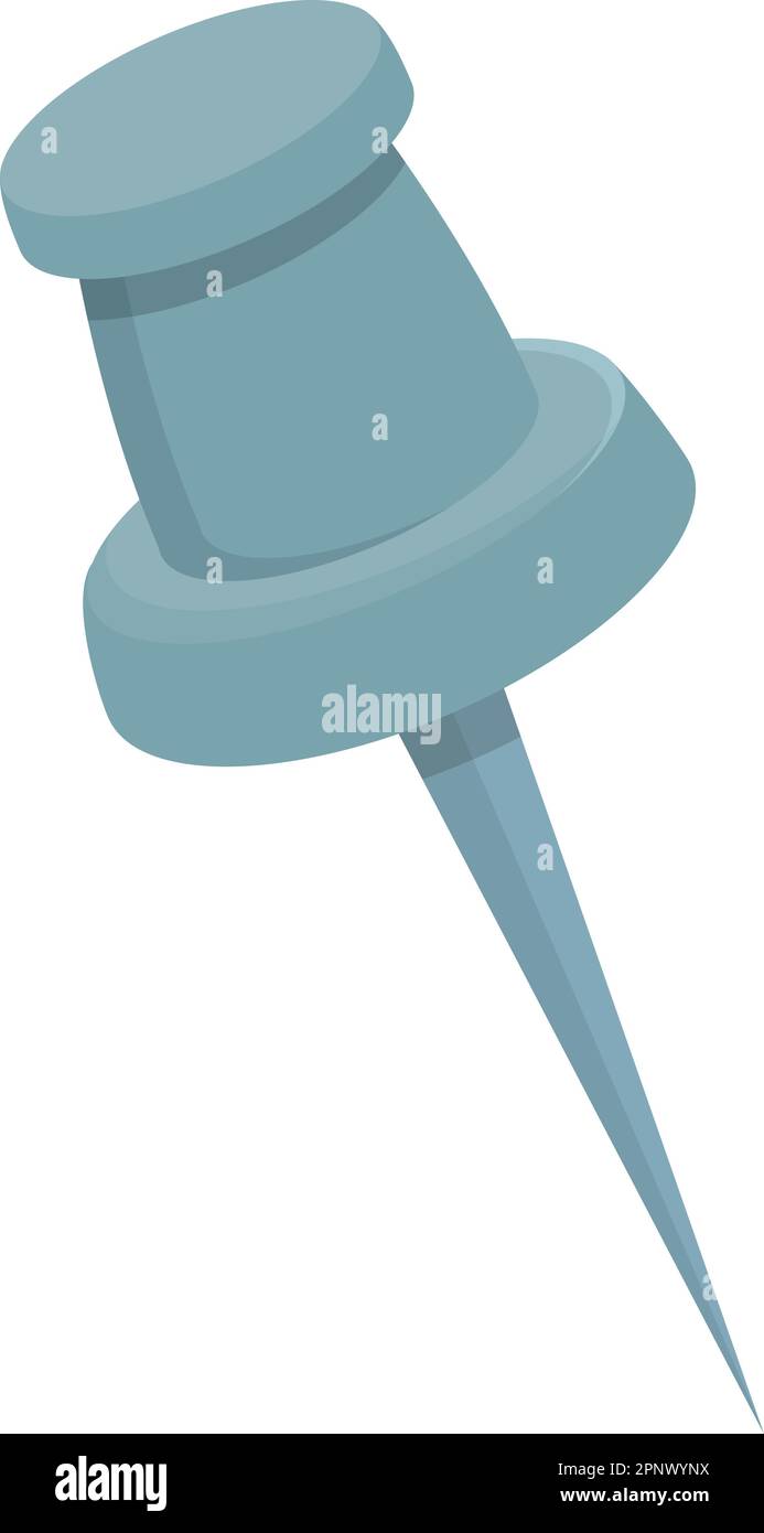 Metal pin icon cartoon vector. Page pushpin. Clip note Stock Vector ...