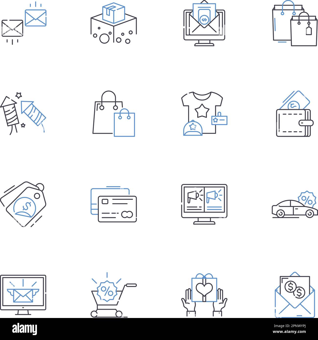 Trade expedition line icons collection. Journey, Expedition, Commerce ...