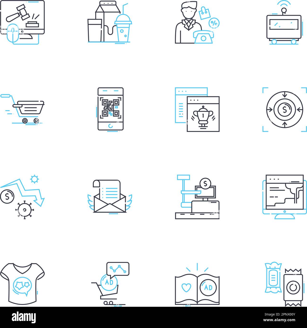 Human resources linear icons set. Recruitment, Training, Development ...