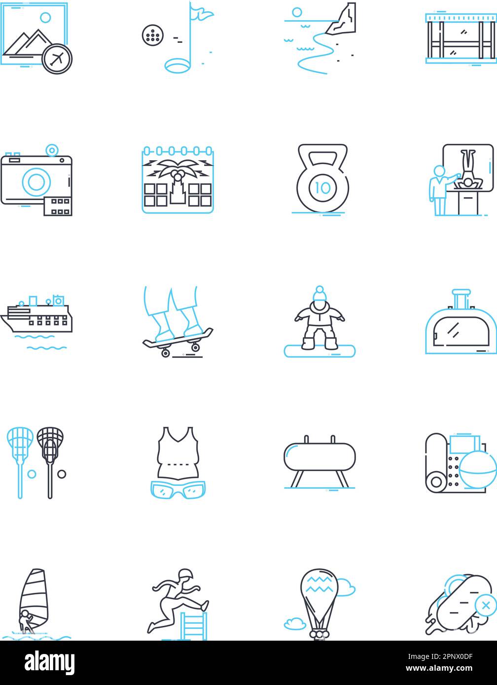 Social launch linear icons set. Buzz, Launchpad, Viral, Nerking ... Social launch linear icons set. Buzz, Launchpad, Viral, Nerking ...