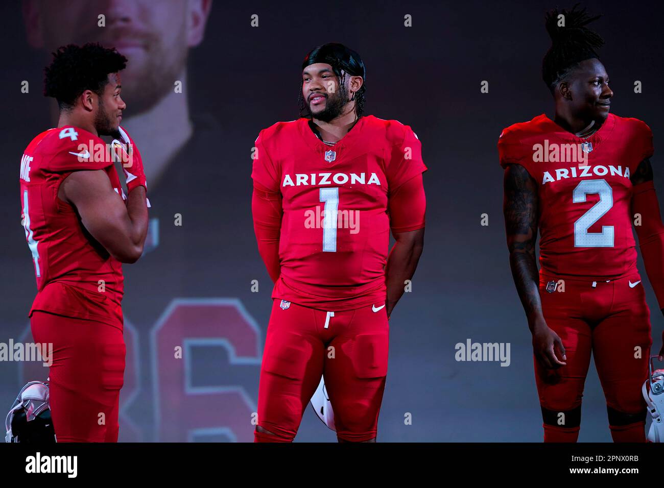 Arizona Cardinals quarterback Kyler Murray (1), wide receiver Marquise ...