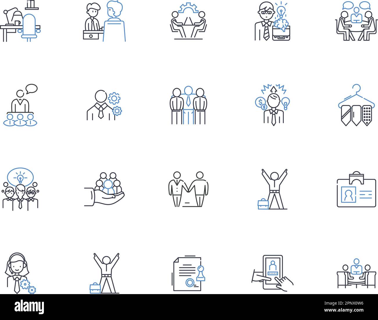 Institution line icons collection. Accreditation, Education ...