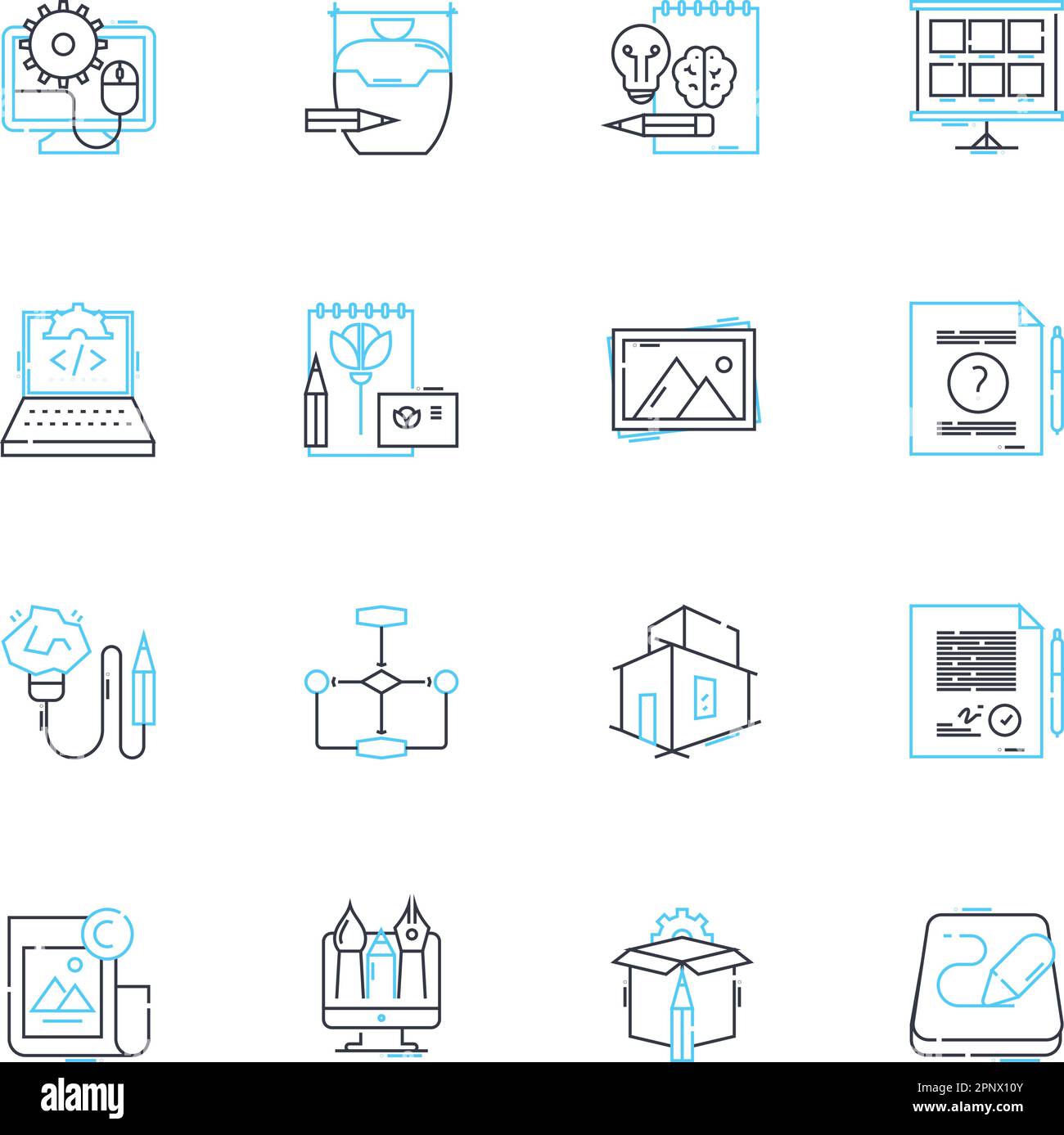 Corporate base linear icons set. Investment, Finance, Strategy ...