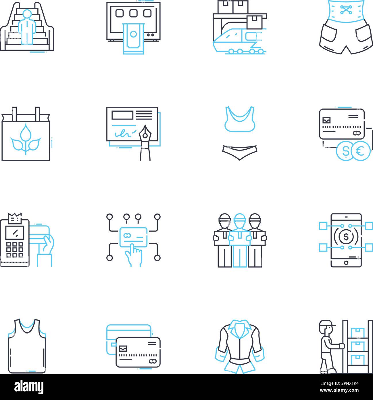 Style purchases linear icons set. Fashion, Attire, Trendy, Statement ...