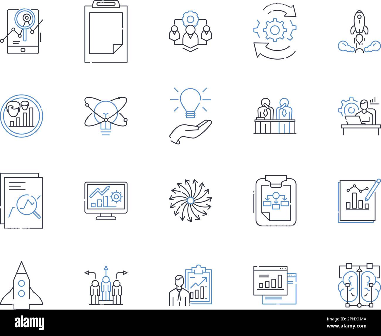 Innovation strategy line icons collection. Disruption, Creativity ... Innovation strategy line icons collection. Disruption, Creativity ...