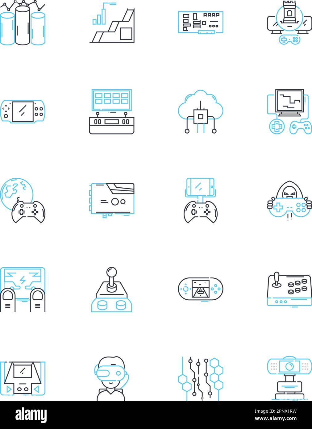 Social links linear icons set. Connections, Nerking, Profiles, Sharing ...