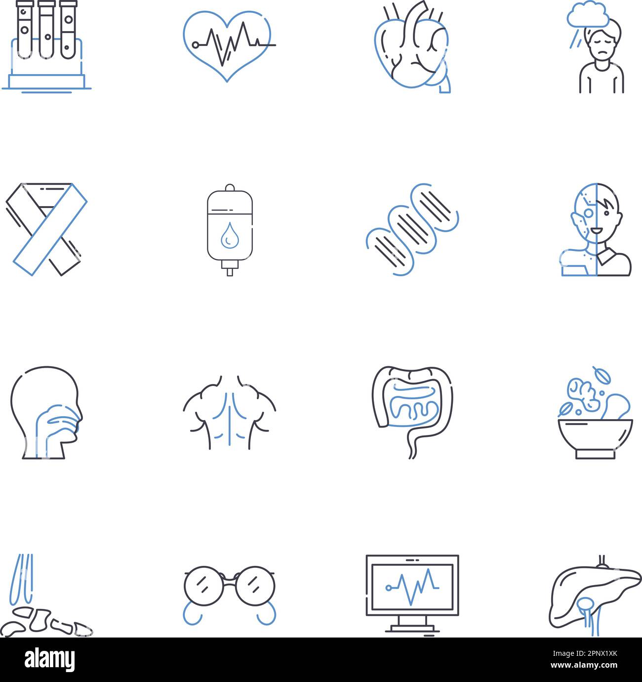 Emergency department line icons collection. Triage, Trauma, Critical ...
