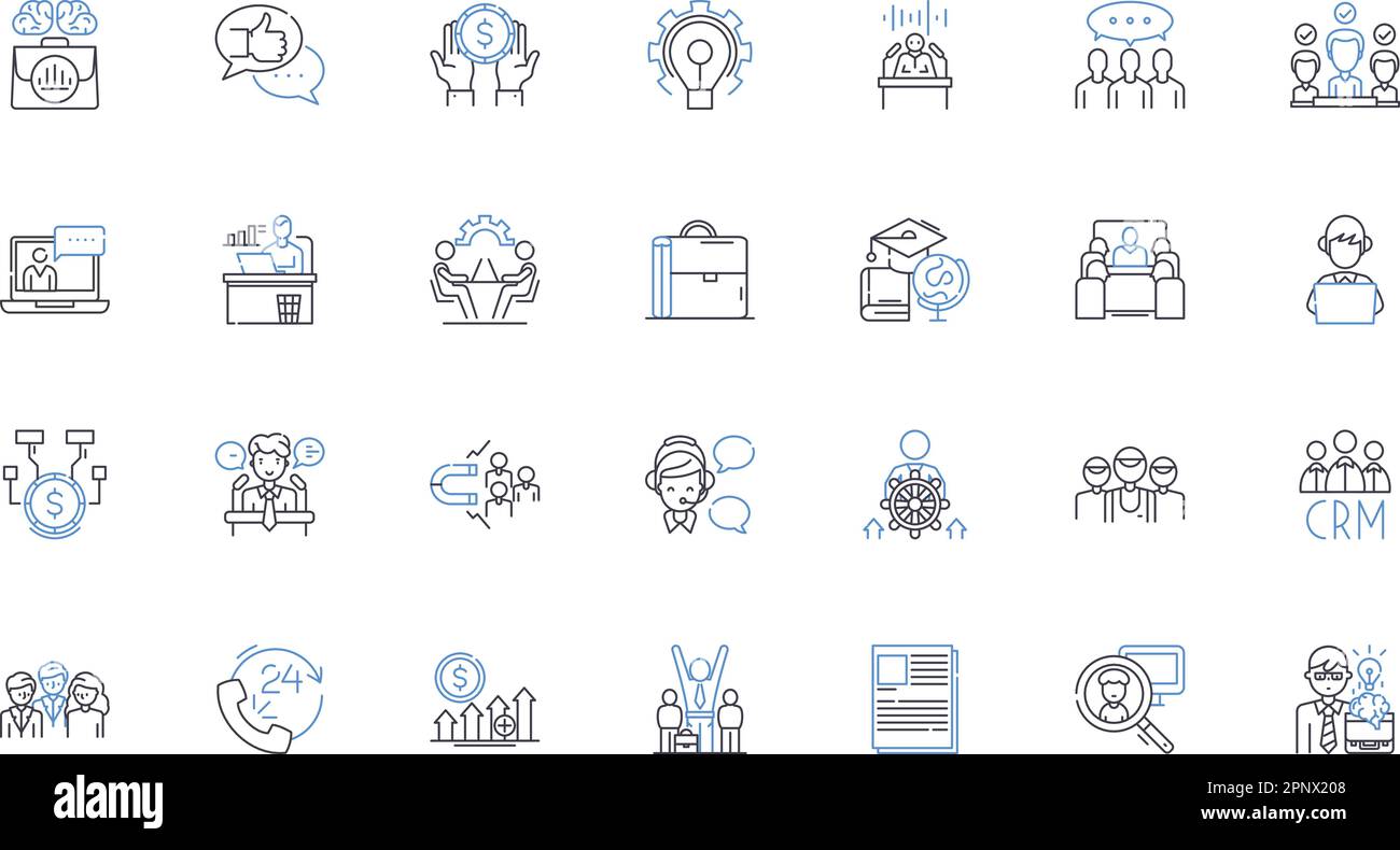 Professional growth line icons collection. Development, Improvement, Progress, Achievement ...