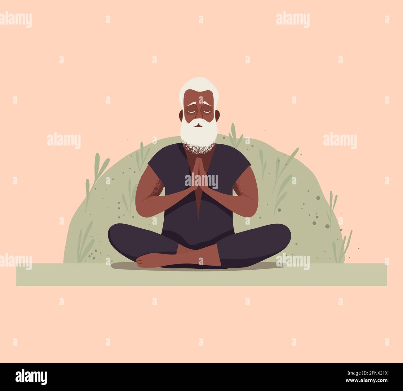 Woman man stretching doing Stock Vector Images - Alamy