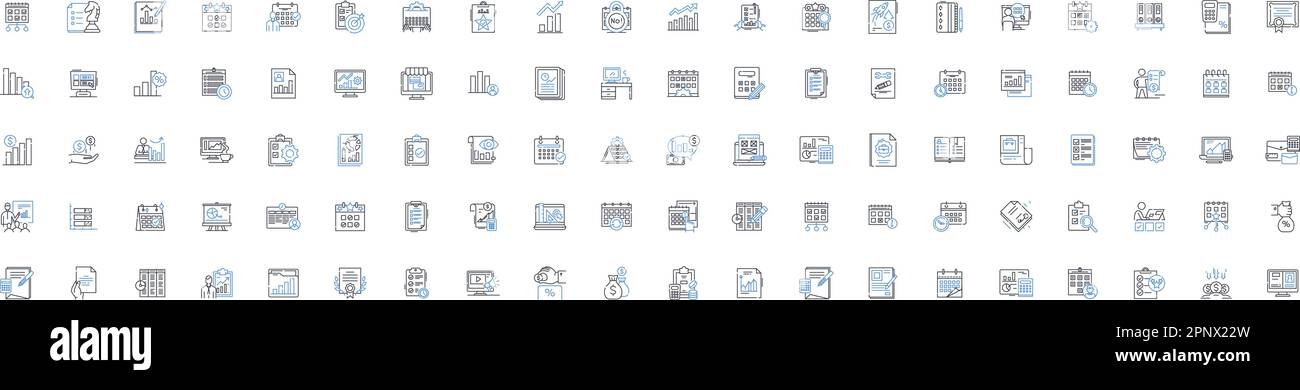 Schedule - Agenda line icons collection. Calendar, Planner, Itinerary ... Schedule - Agenda line icons collection. Calendar, Planner, Itinerary ...