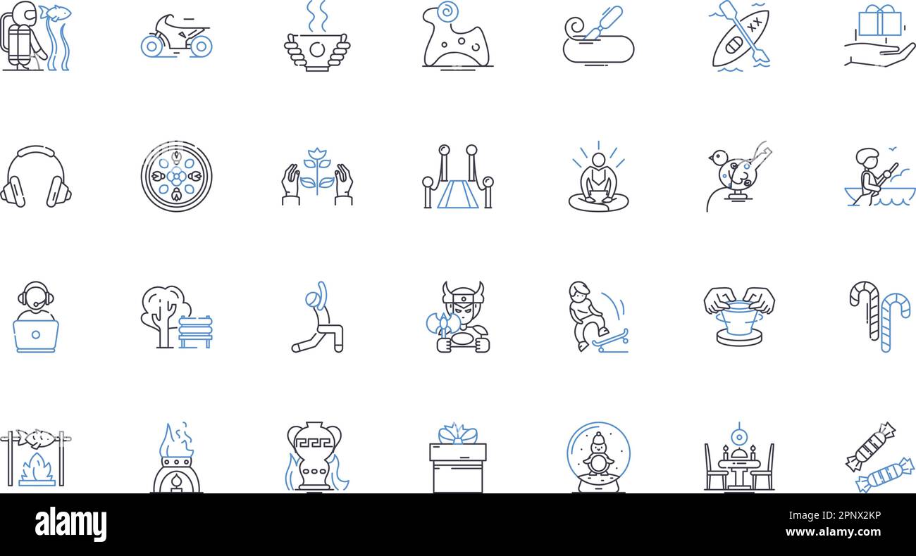 Poetry therapy line icons collection. Self-expression, Healing ... Poetry therapy line icons collection. Self-expression, Healing ...