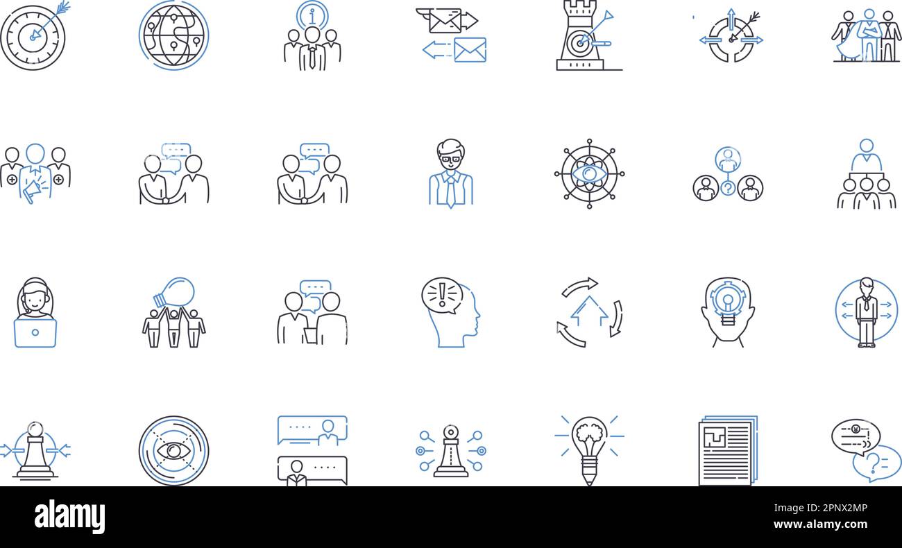 Symbiotic Relationship line icons collection. Mutualism, Commensalism ...