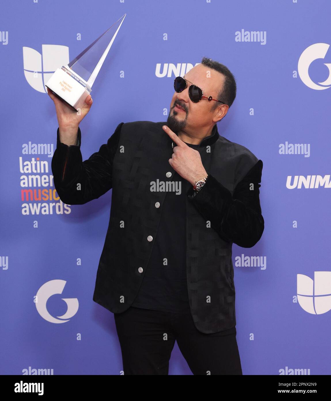 Las Vegas, United States. 20th Apr, 2023. Pepe Aguilar, winner of the ...