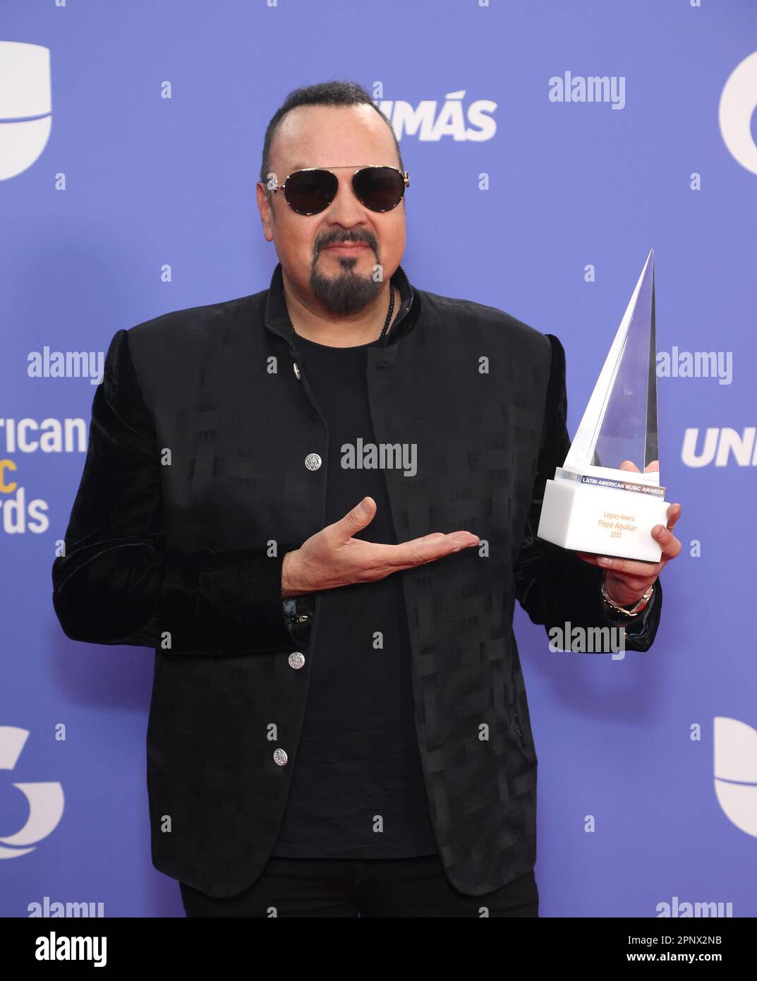 Las Vegas, United States. 20th Apr, 2023. Pepe Aguilar, winner of the ...