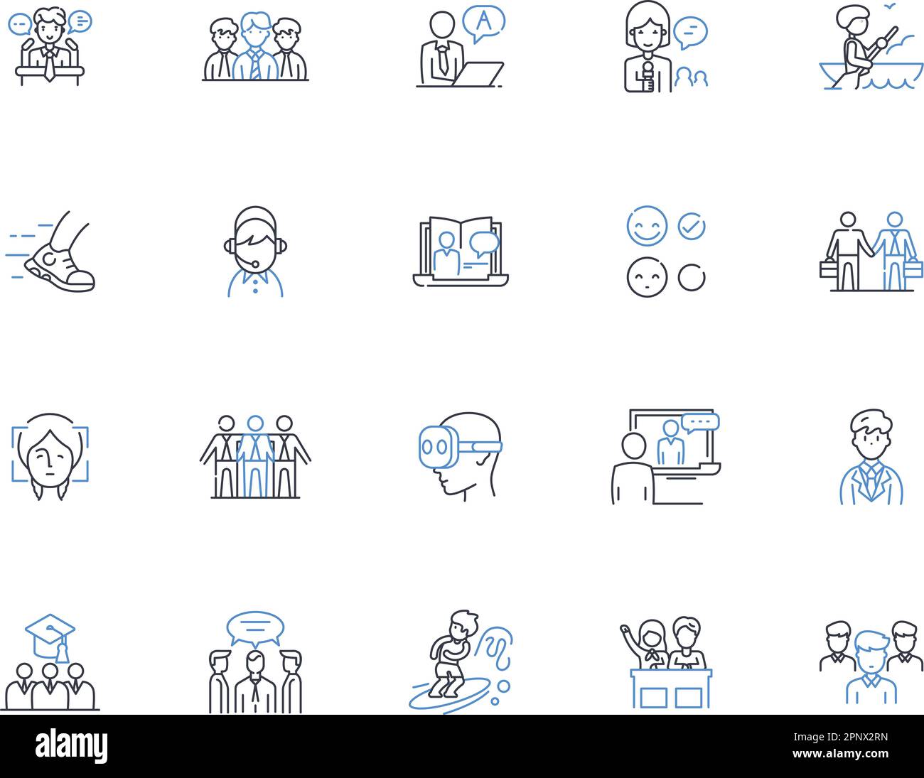 Teenage assembly line icons collection. Youth, Teenagers, High school ...