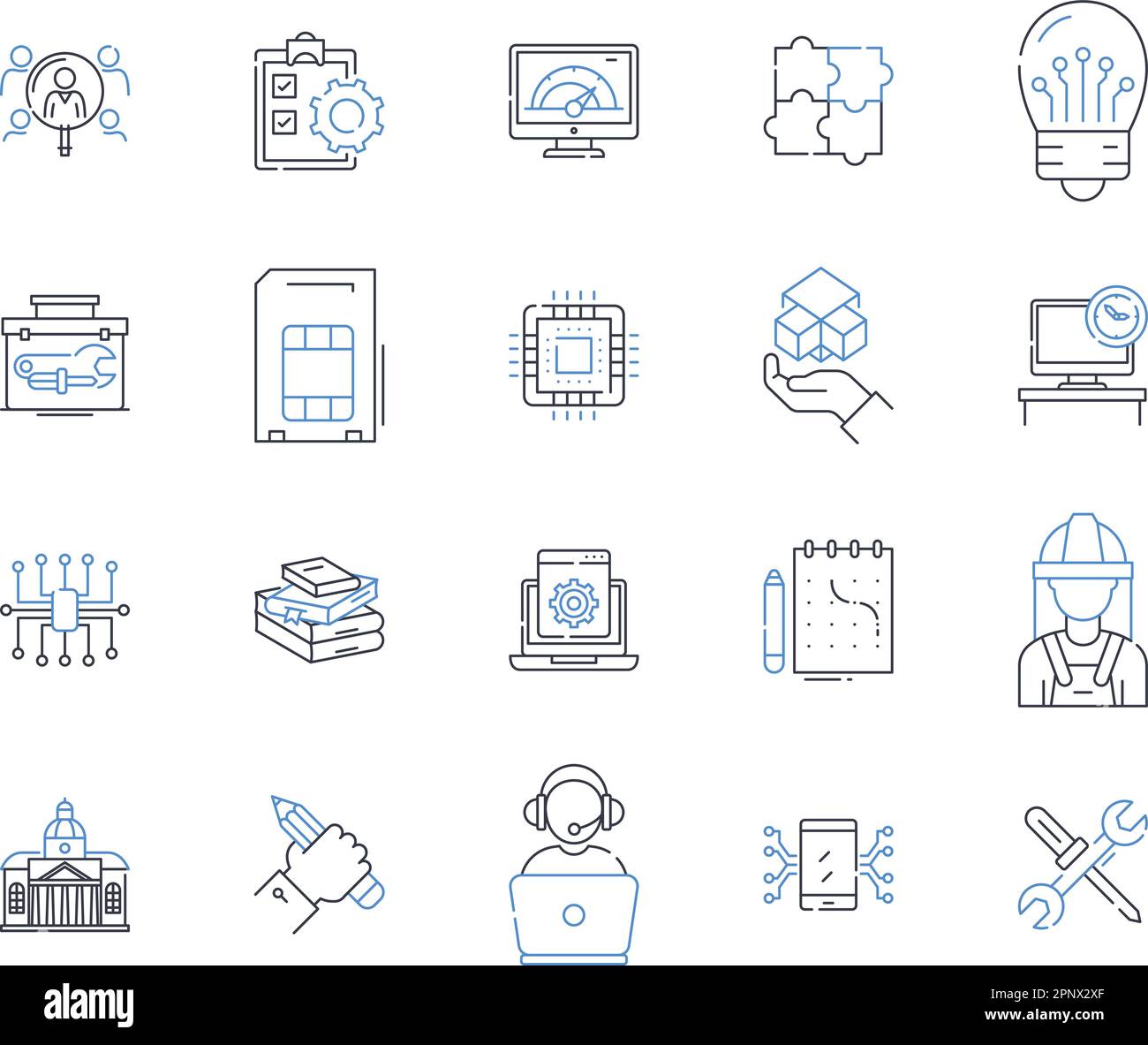 Management Fundamentals line icons collection. Leadership, Planning ... Management Fundamentals line icons collection. Leadership, Planning ...