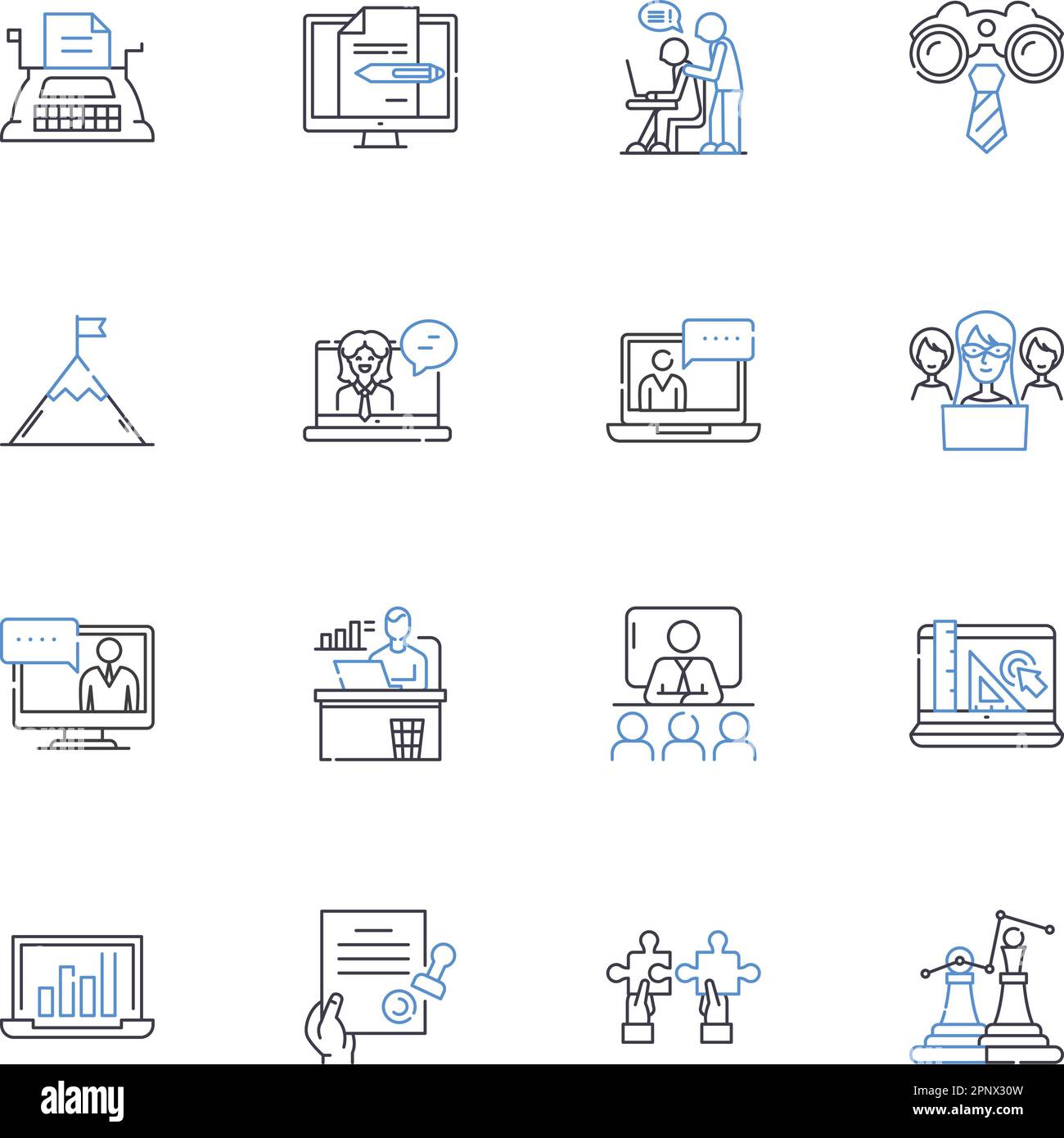 Productive organization line icons collection. Efficiency, Productivity ... Productive organization line icons collection. Efficiency, Productivity ...