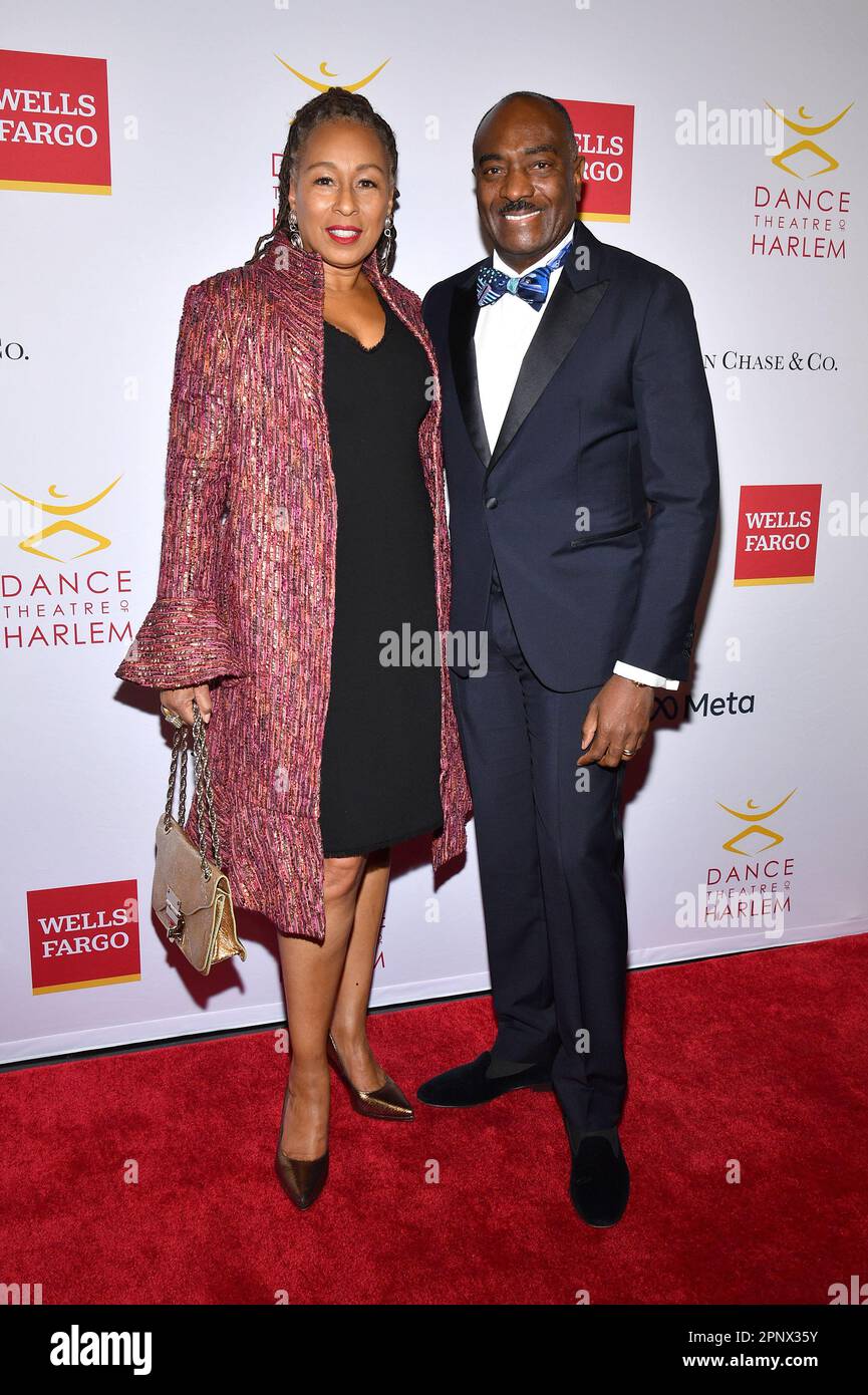 New York, USA. 20th Apr, 2023. (L-R) Tamara Tunie and Reginald Van Lee ...