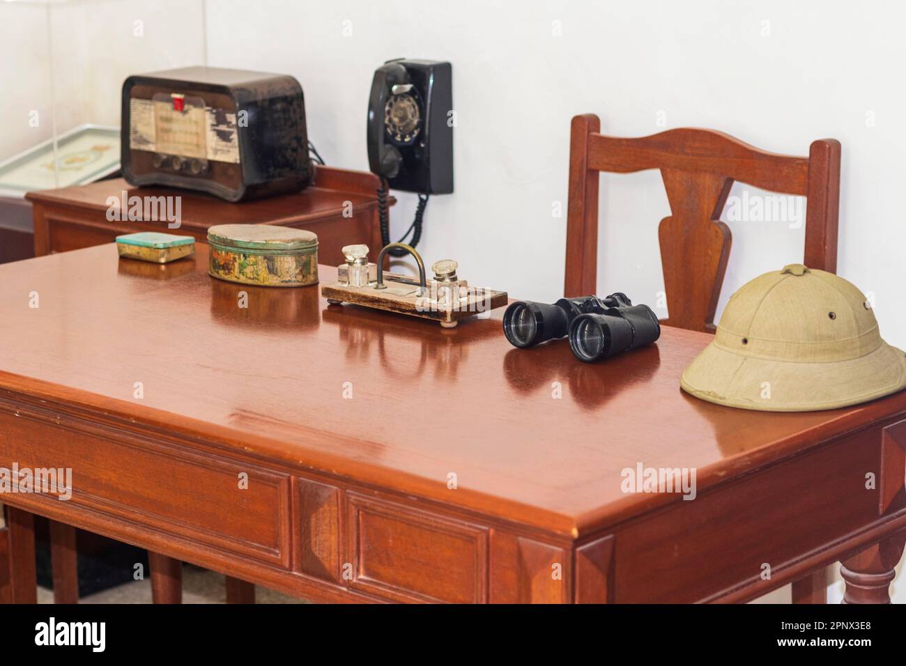 Shot of the room with various ancient, retro, old, vintage items Stock ...