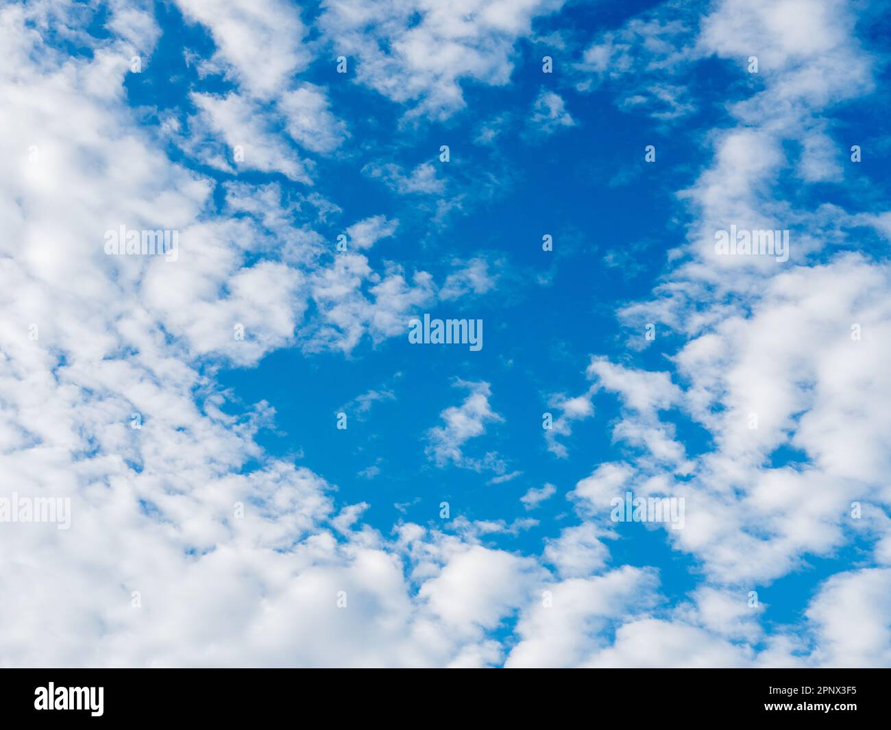 Blue sky with clouds , look like from outer space Stock Photo - Alamy