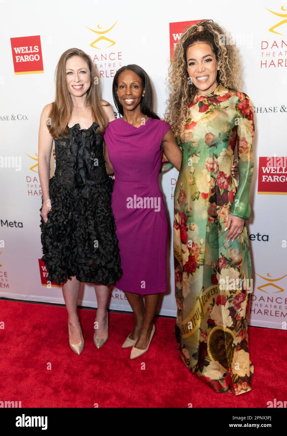 Chelsea Clinton, Sarah Lewis and Sunny Hostin attend Dance Theatre of ...