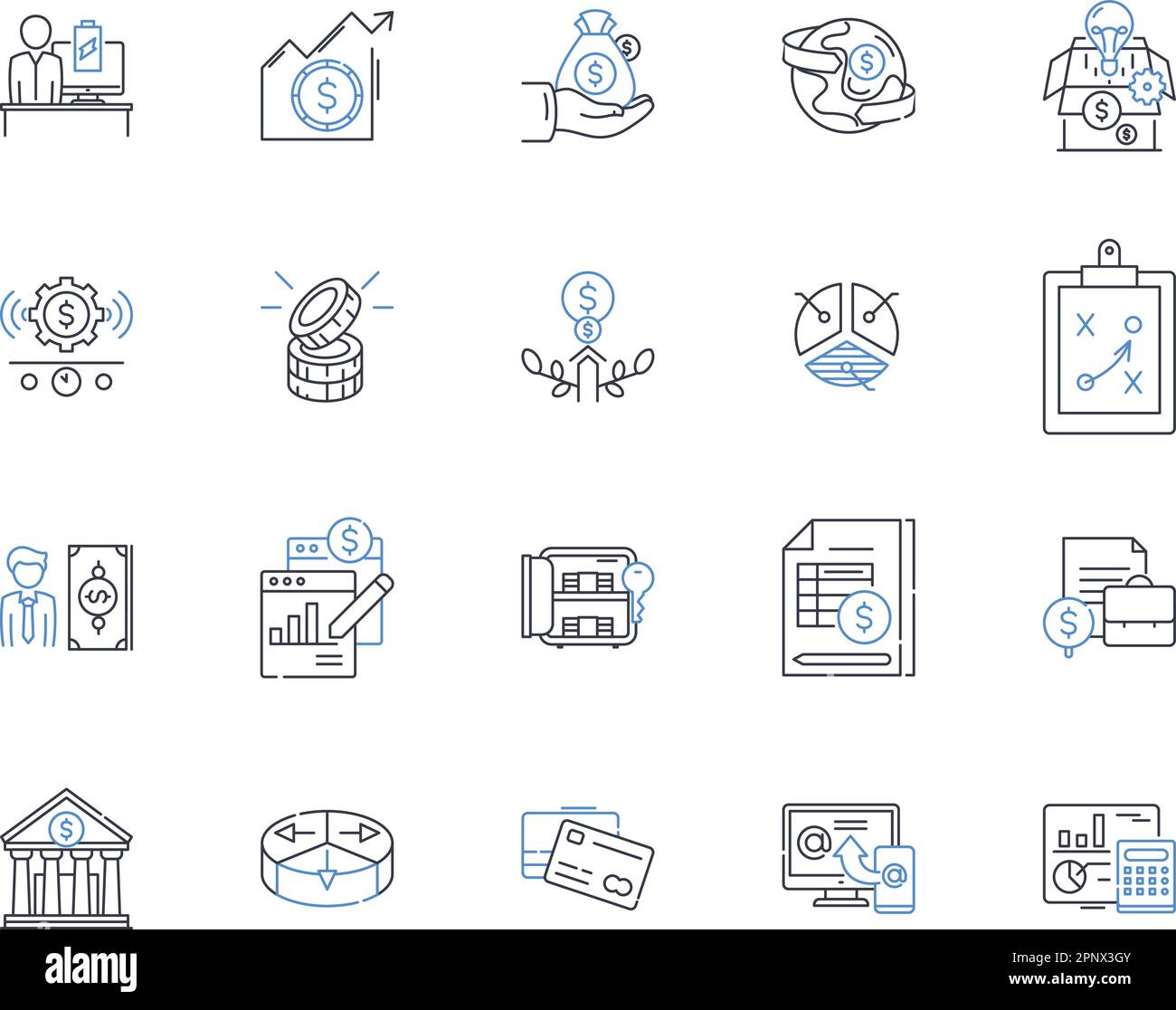 My industry line icons collection. Technology, Innovation, Software ...