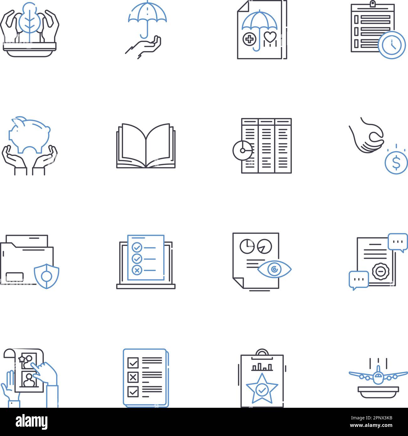 Damage line icons collection. Ruin, Destruction, Harm, Devastation ...