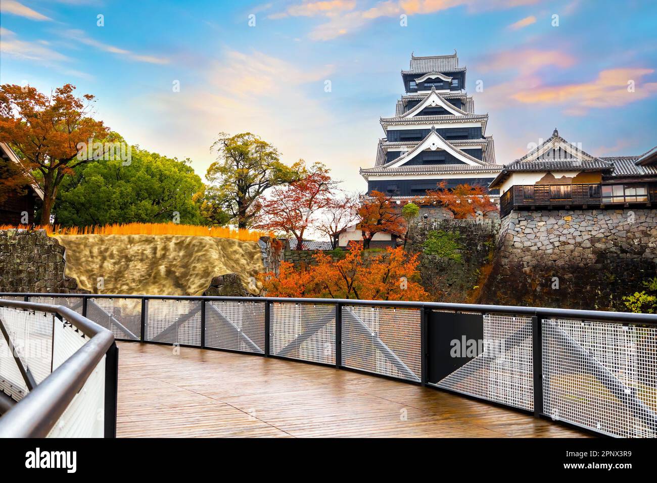Kumamoto, Japan - Nov 23 2022: Kumamoto Castle's history dates to 1467 ...