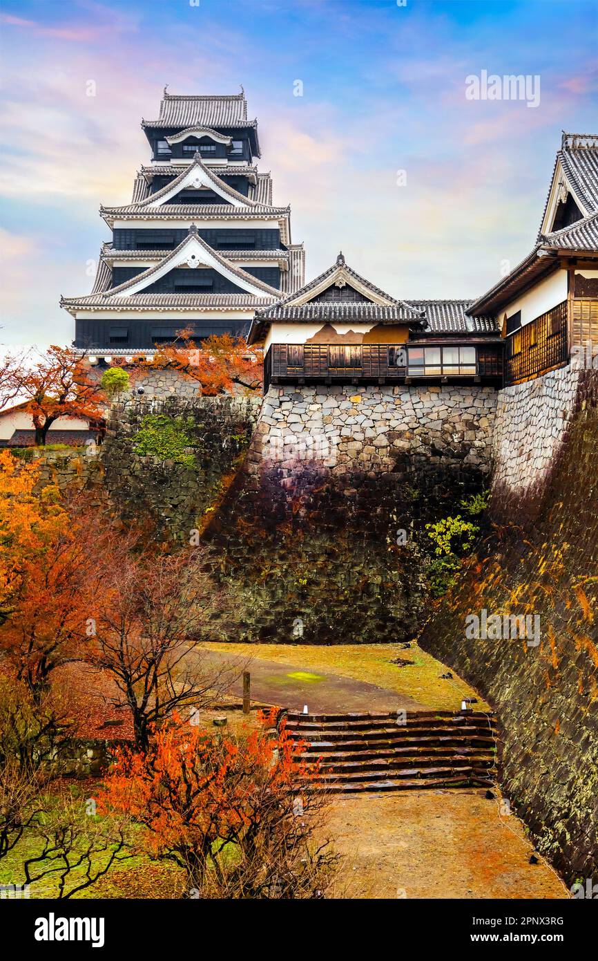 Kumamoto, Japan - Nov 23 2022: Kumamoto Castle's history dates to 1467 ...