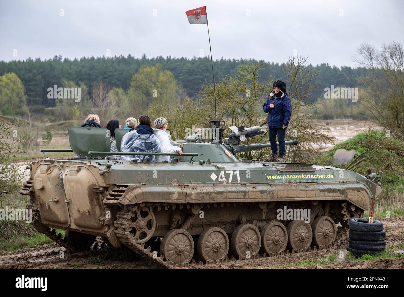 PRODUCTION - 15 April 2023, Brandenburg, Steinhöfel: Christine Wenger ...