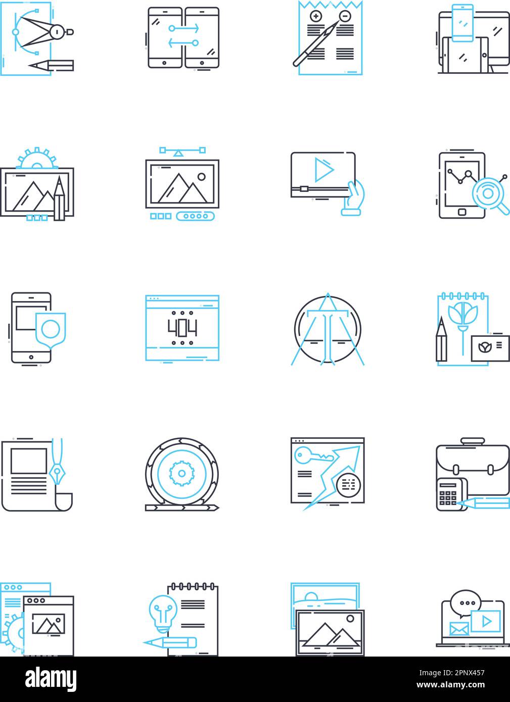 Augmented reality linear icons set. Virtual, Simulation, Immersive ... Augmented reality linear icons set. Virtual, Simulation, Immersive ...