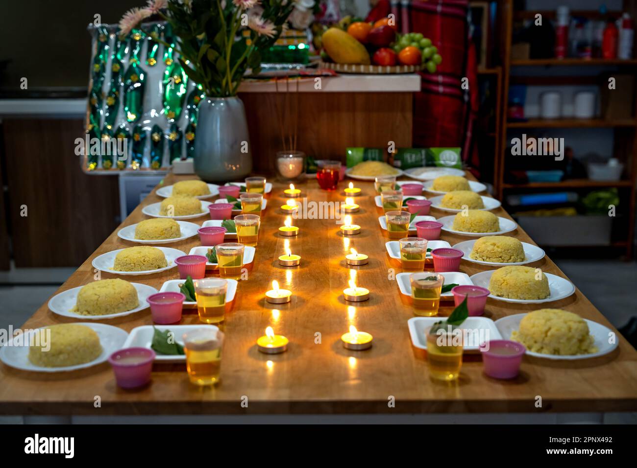 A full-month celebration for newborn baby is held at home as Vietnamese ...