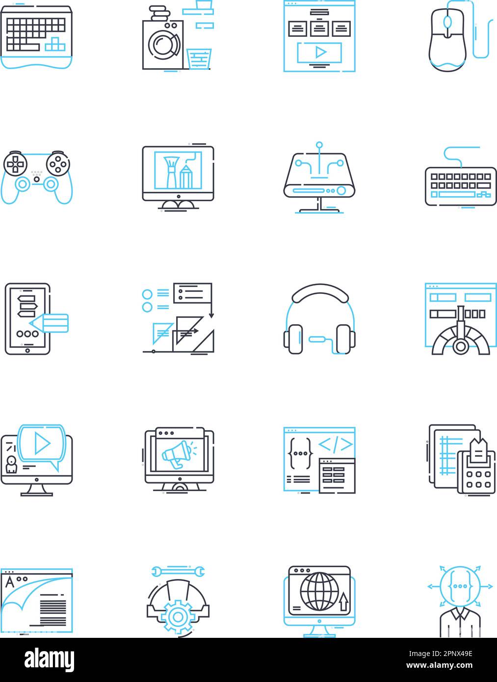 Internet of things linear icons set. Connectivity, Sensors, Automation ... Internet of things linear icons set. Connectivity, Sensors, Automation ...