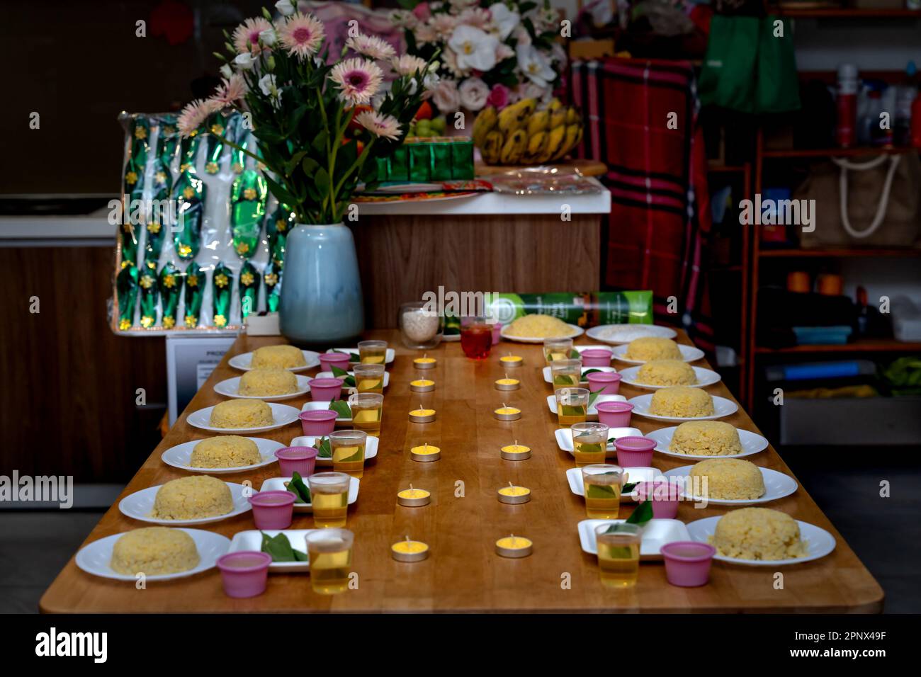A full-month celebration for newborn baby is held at home as Vietnamese ...