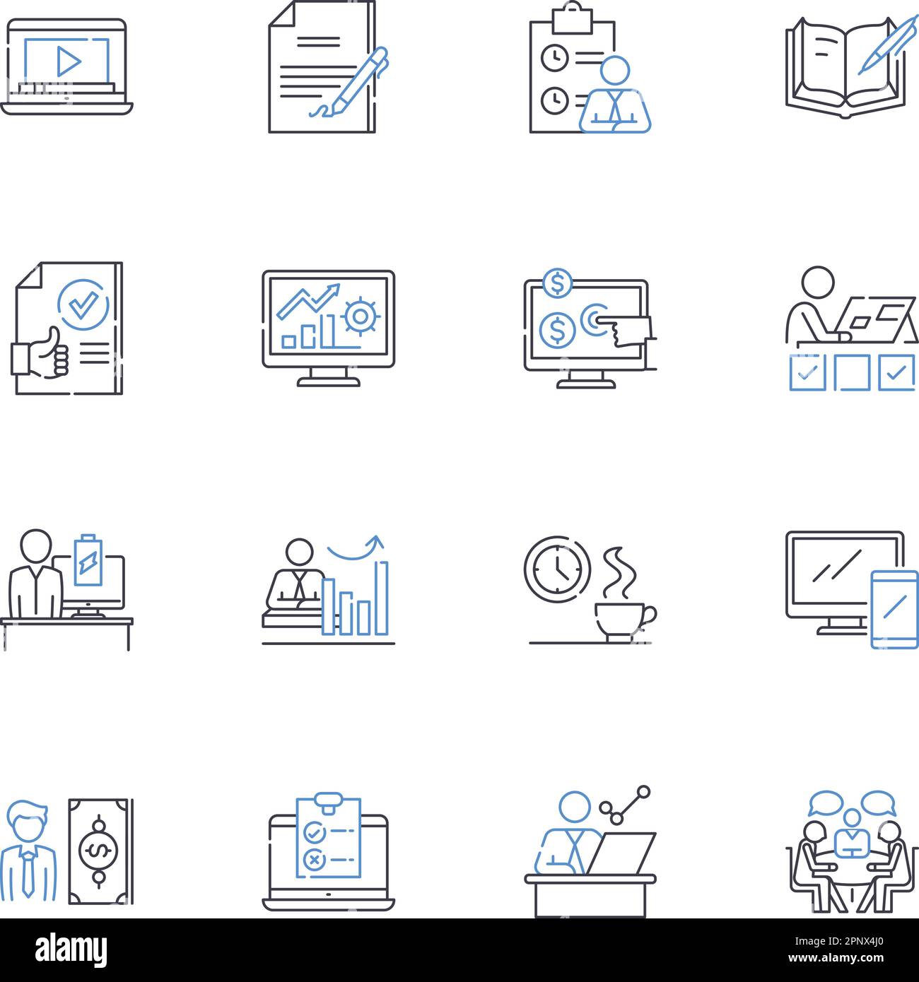 Finance and accounting line icons collection. Budgeting, Profit, Debt ... Finance and accounting line icons collection. Budgeting, Profit, Debt ...