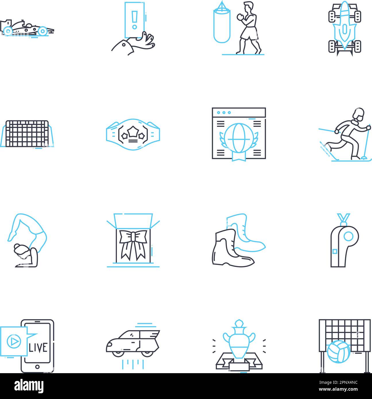 Master linear icons set. Expert, Guru, Instructor, Trainer, Mentor ...