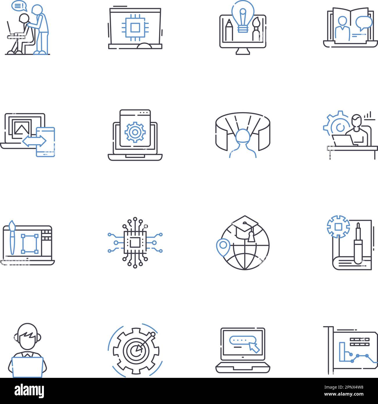 Web Venue line icons collection. Website, Online, Platform, Community ... Web Venue line icons collection. Website, Online, Platform, Community ...