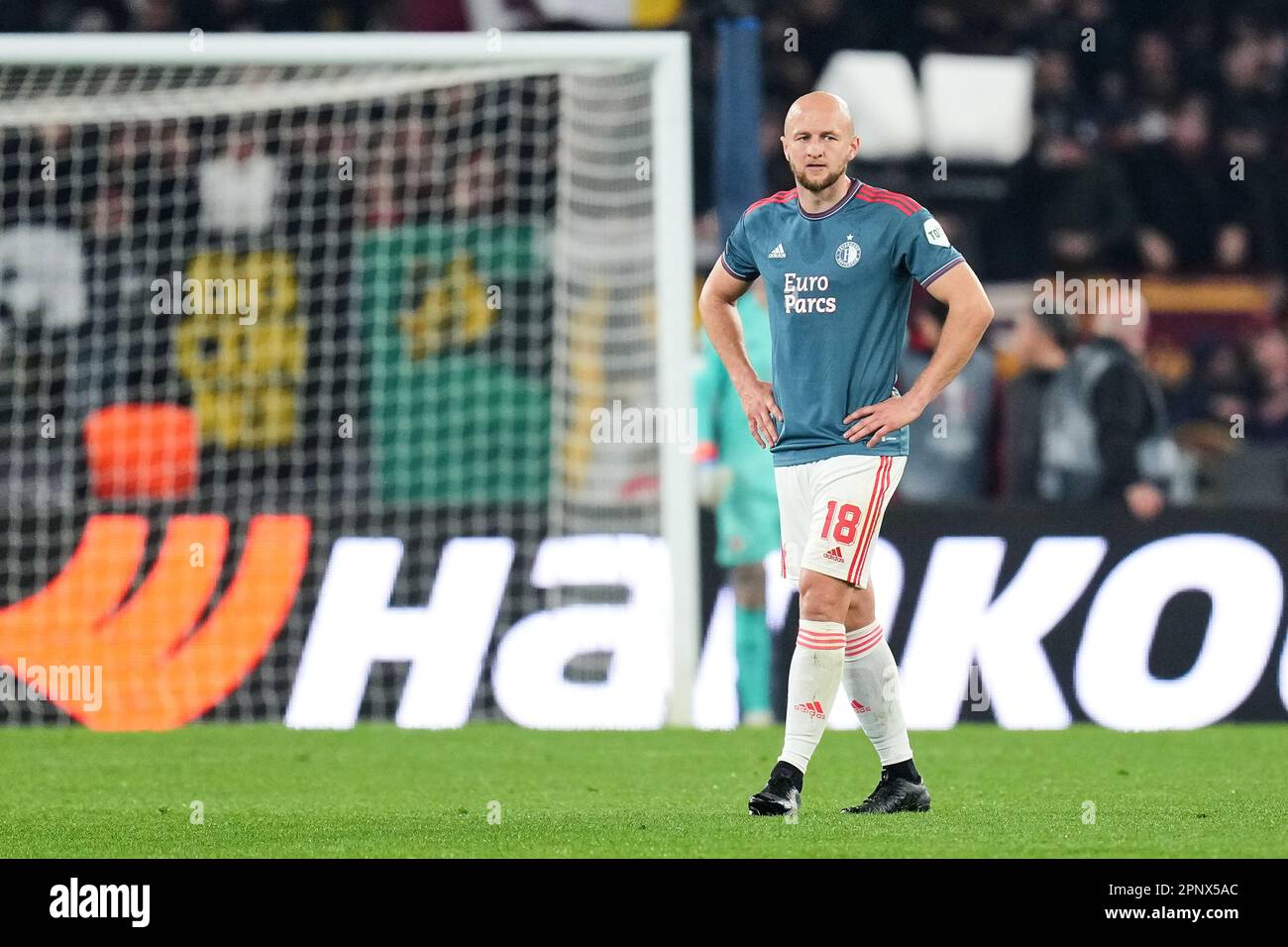 Rome, Italy. 20th Apr, 2023. Rome - Gernot Trauner of Feyenoord during ...
