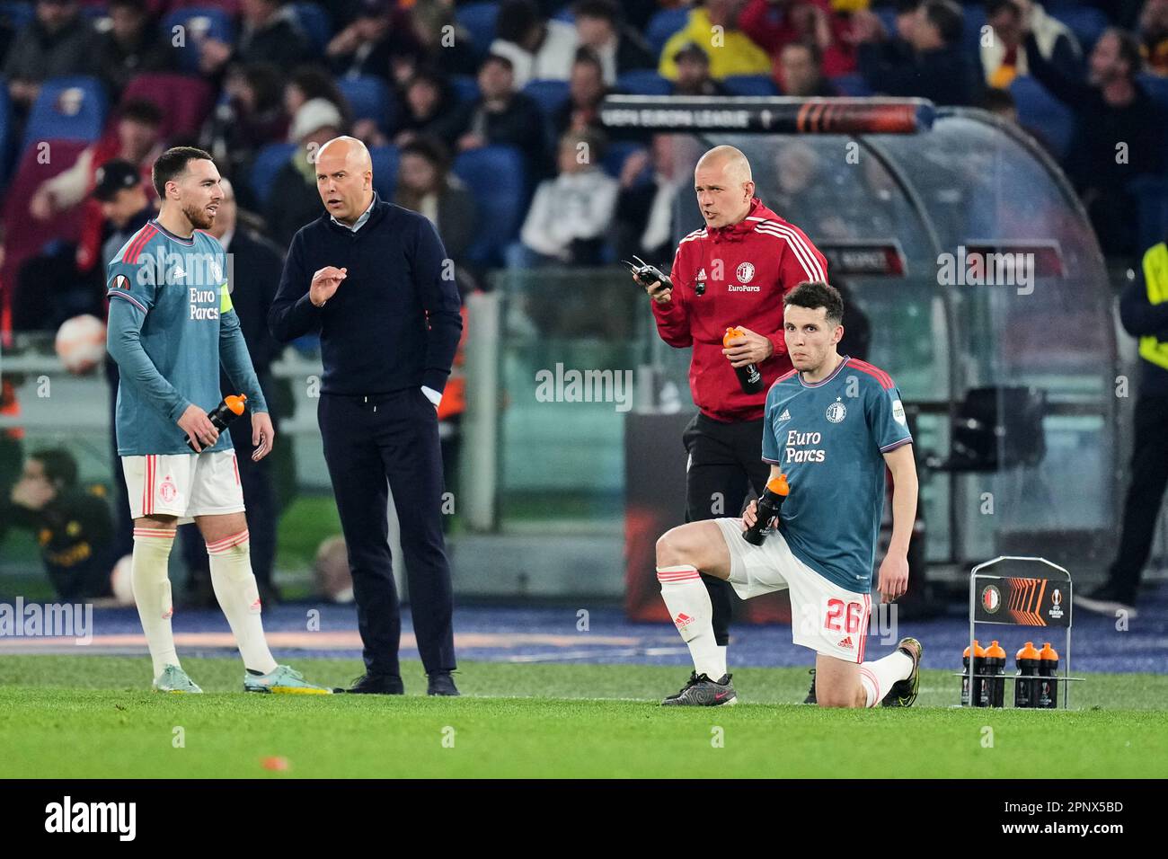 Rome, Italy. 20th Apr, 2023. Rome - Orkun Kokcu of Feyenoord, Feyenoord ...